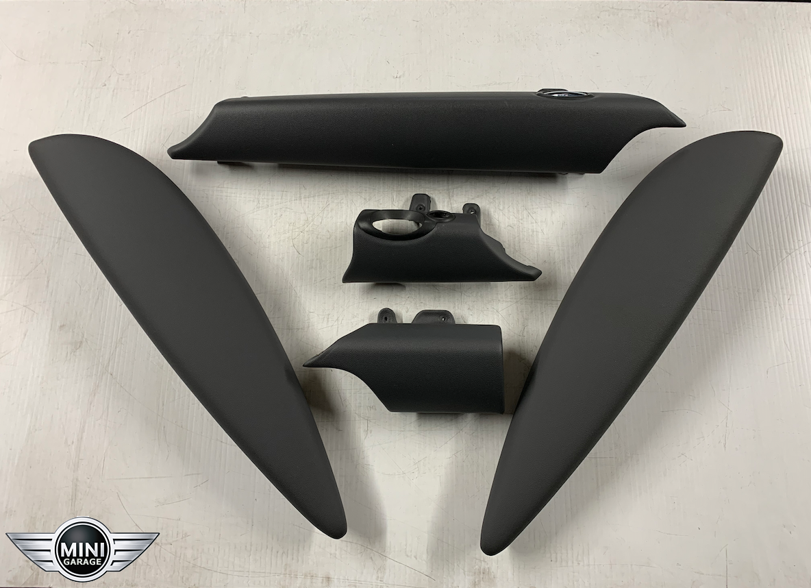 Dark Grey Dash Knee Roll Trim Bolster Set- R55, R56, R57 Mini One ...
