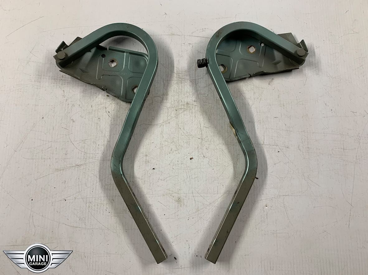 Silk Green Bonnet Hinges - R50, R52, R53 Mini One, Cooper, Cooper S ...