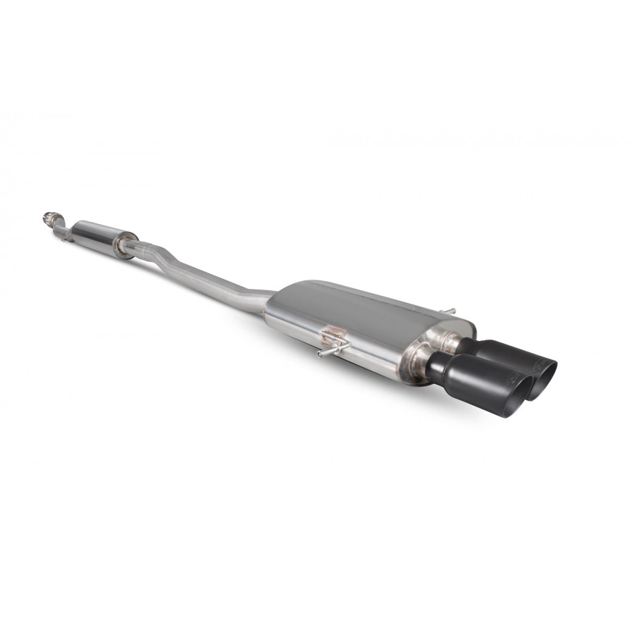 Scorpion Resonated Cat Back Exhaust with Black Ceramic Daytona Tips ...